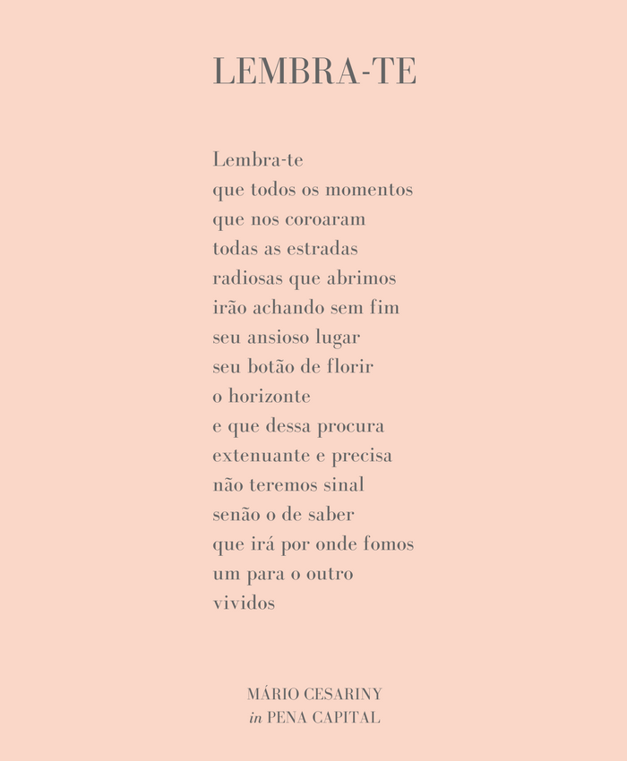 In other words: hoje, com Mário Cesariny